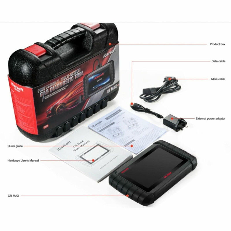 ESCANER MULTIMARCAS RESET CUERPO ACELERACION,ACEITE, TPMS, ABS,BATERIA ...